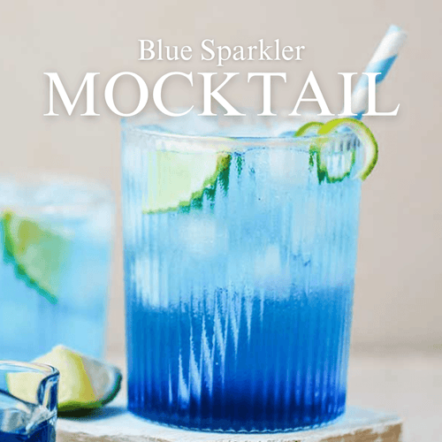 Blue Sparkler Mocktail – My Adventure to Fit