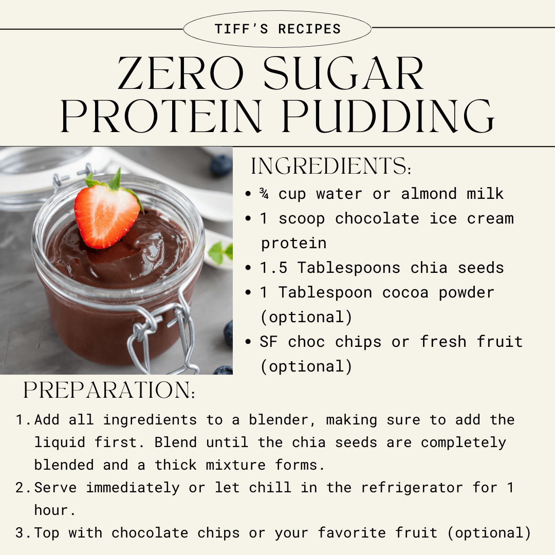 ZERO SUGAR PROTEIN PUDDING – My Adventure to Fit
