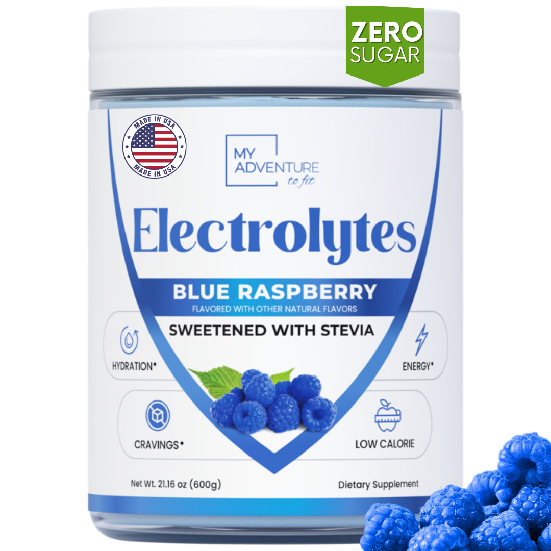 Pre- Order -Electrolytes - Blue Raspberry - Family Size – My Adventure ...