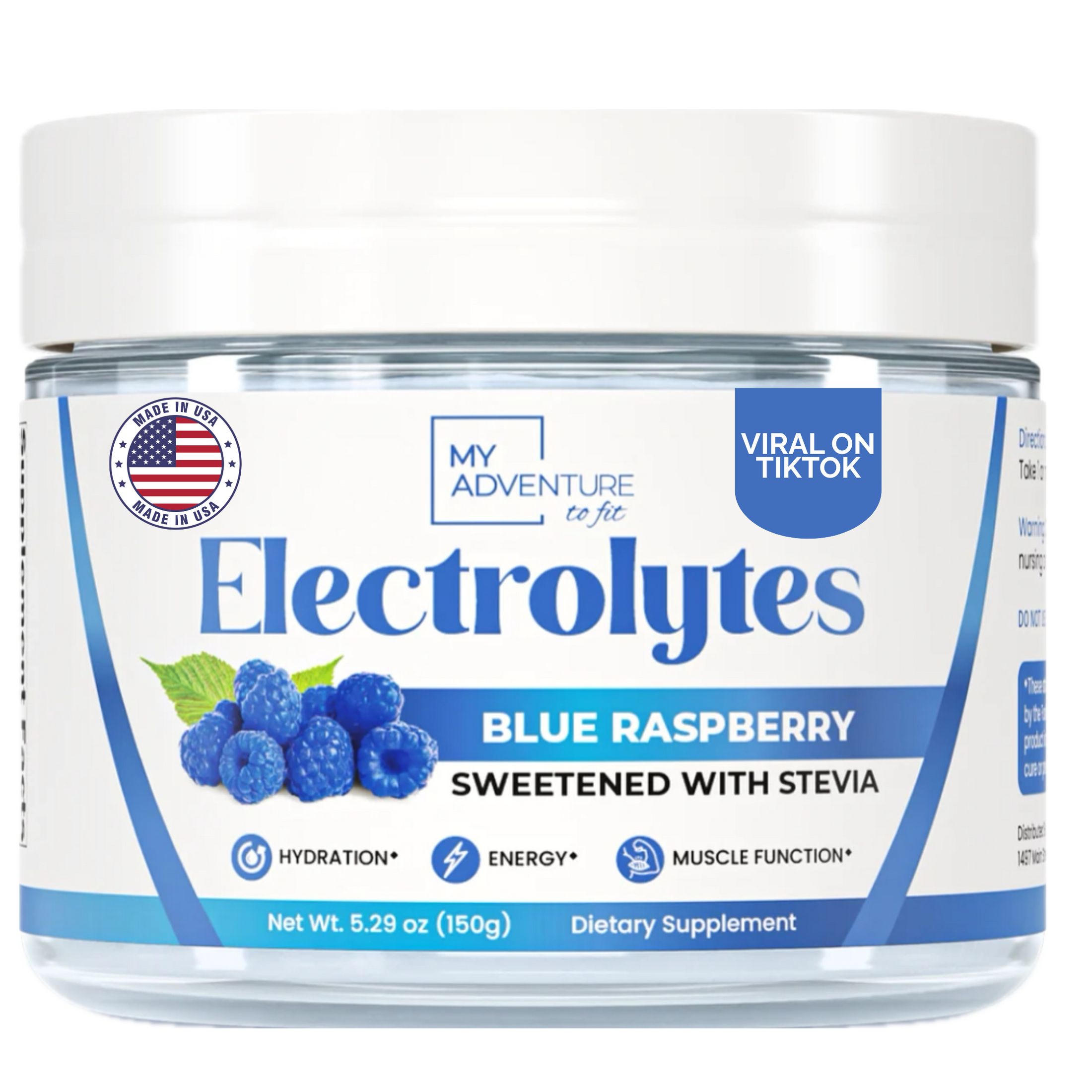Blue Raspberry Electrolytes – 37 Servings | Zero Sugar Hydration – My ...